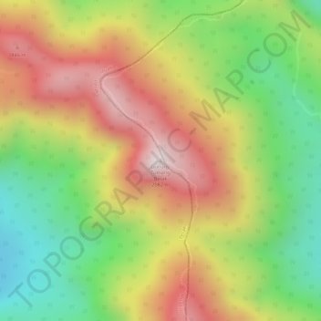Topografische Karte Mount Tumang Batak, Höhe, Relief