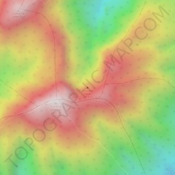 Topografische Karte Mount Salak, Höhe, Relief
