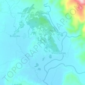 Topografische Karte Namoroc, Höhe, Relief