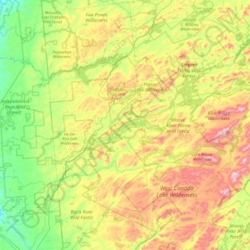 Topografische Karte Thistle Island, Höhe, Relief