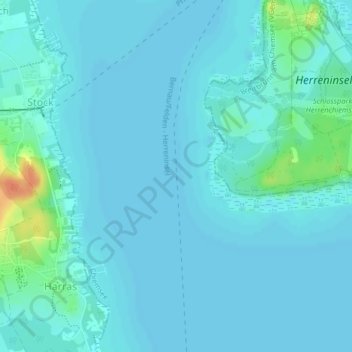 Topografische Karte 83209, Höhe, Relief