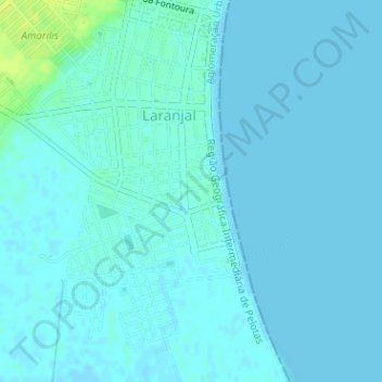 Topografische Karte Valverde, Höhe, Relief