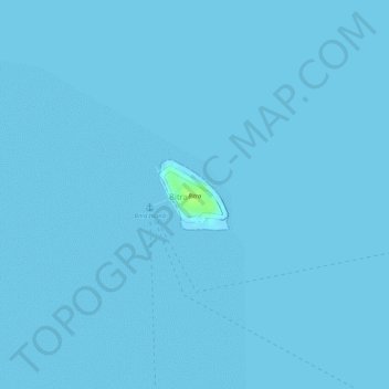 Topografische Karte Bitra, Höhe, Relief