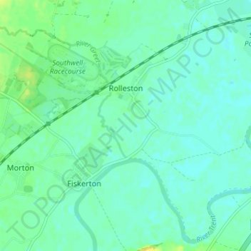 Topografische Karte Rolleston CP, Höhe, Relief
